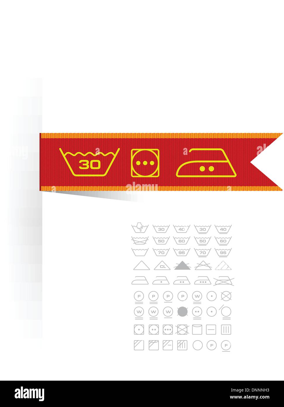 Washing instructions label symbols hi-res stock photography and images ...