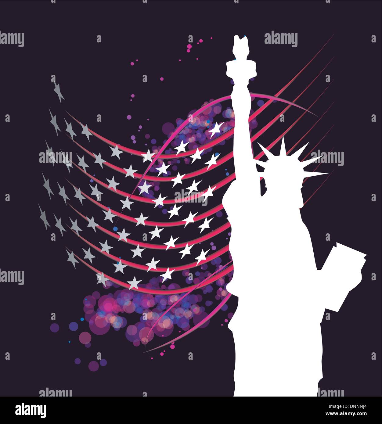 Statue of freedom view Stock Vector Images - Alamy