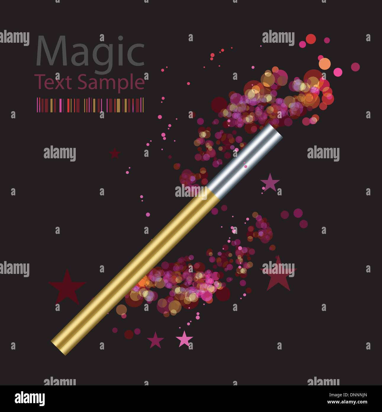 Magician baton Stock Vector Images - Alamy