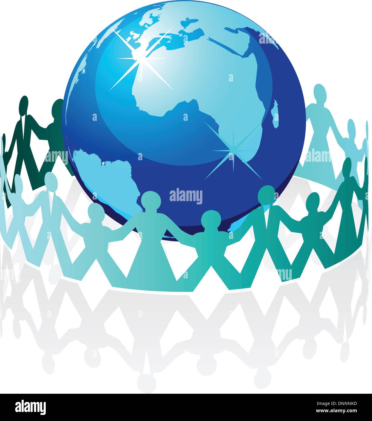 People surrounded by art Stock Vector Images - Alamy