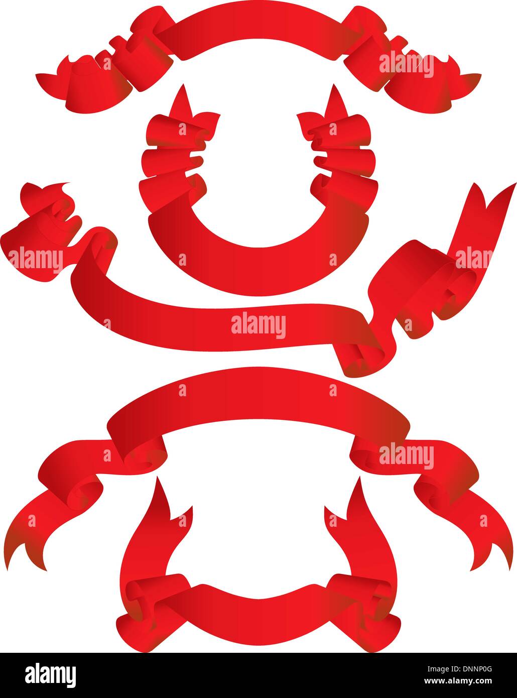 Set of different vector ribbons for design use Stock Vector Image & Art ...