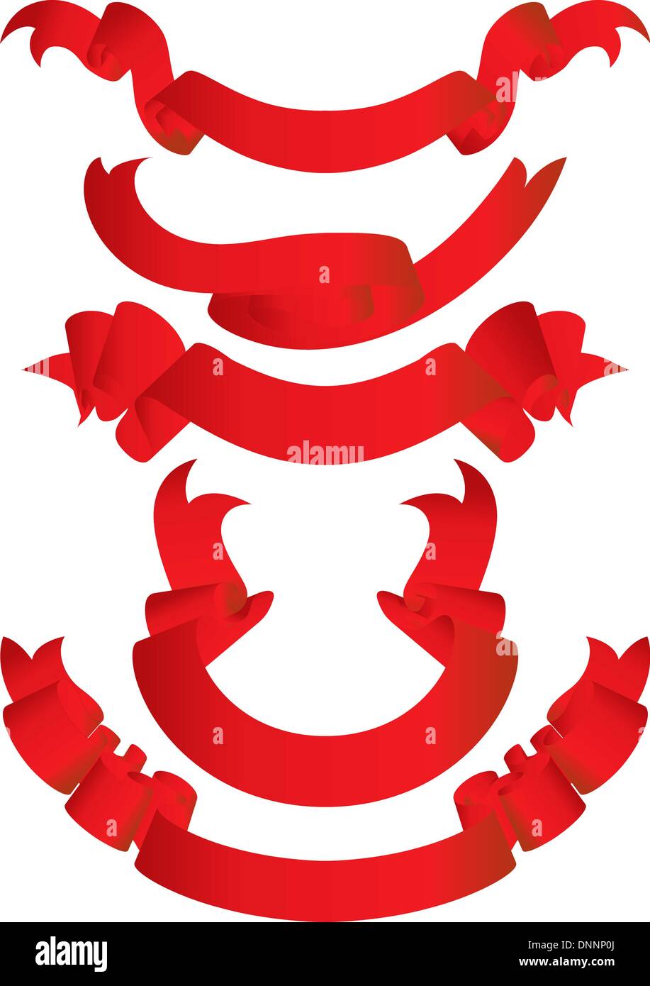 Set of different vector ribbons for design use Stock Vector Image & Art ...