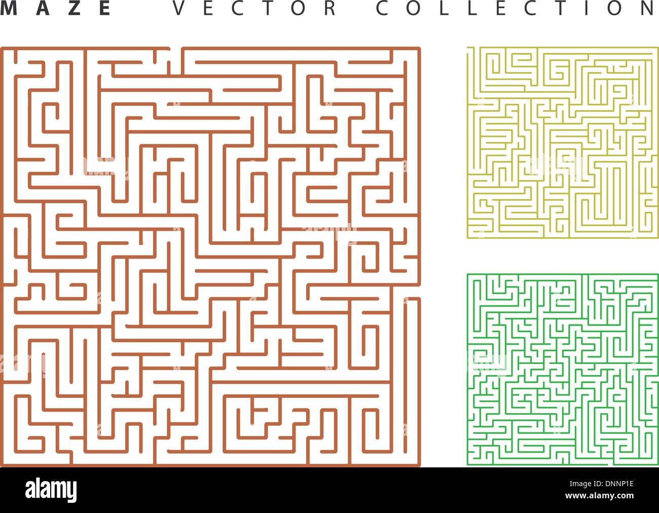 Mazes Stock Vector Images - Alamy