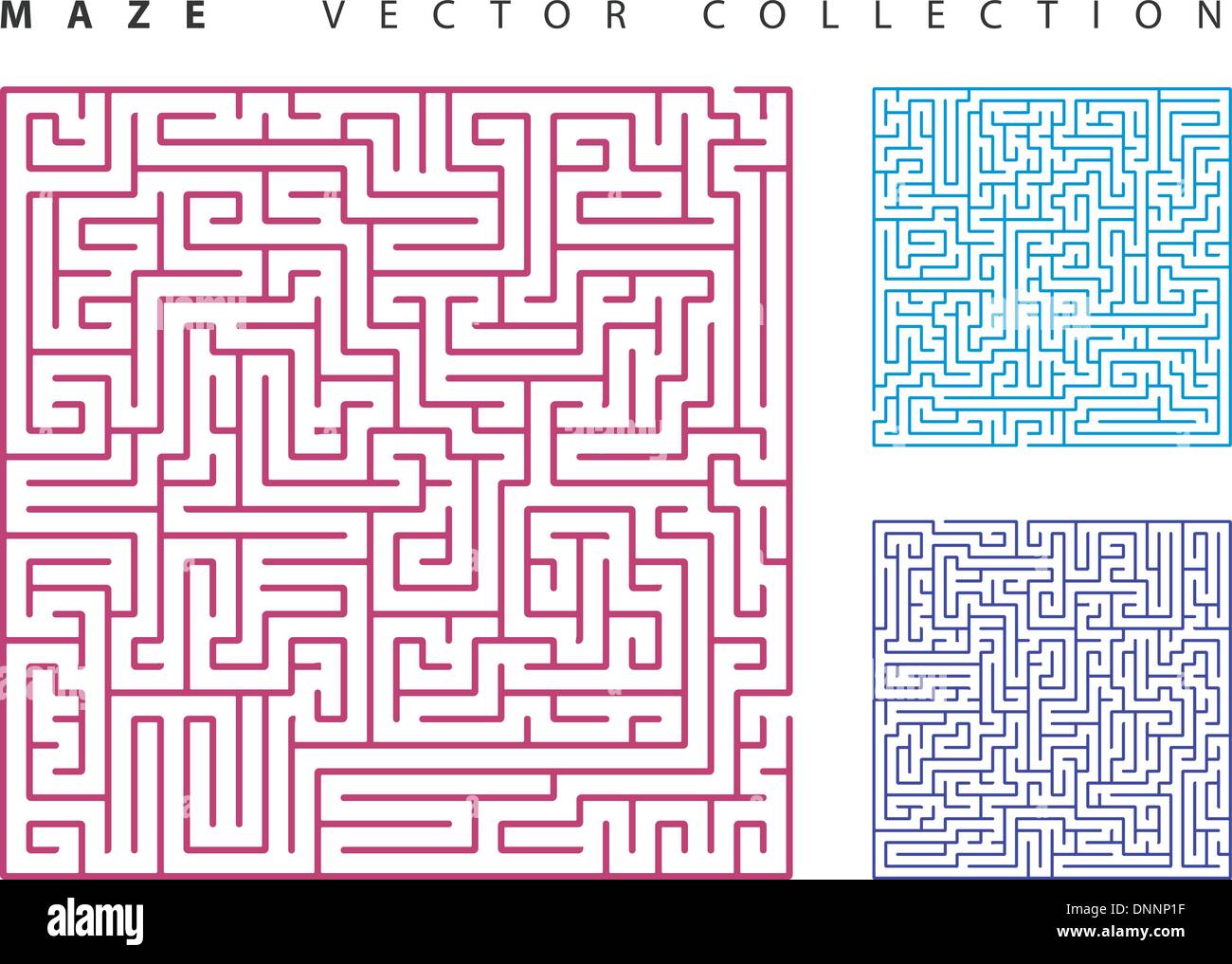 Mazes Stock Vector Images - Alamy