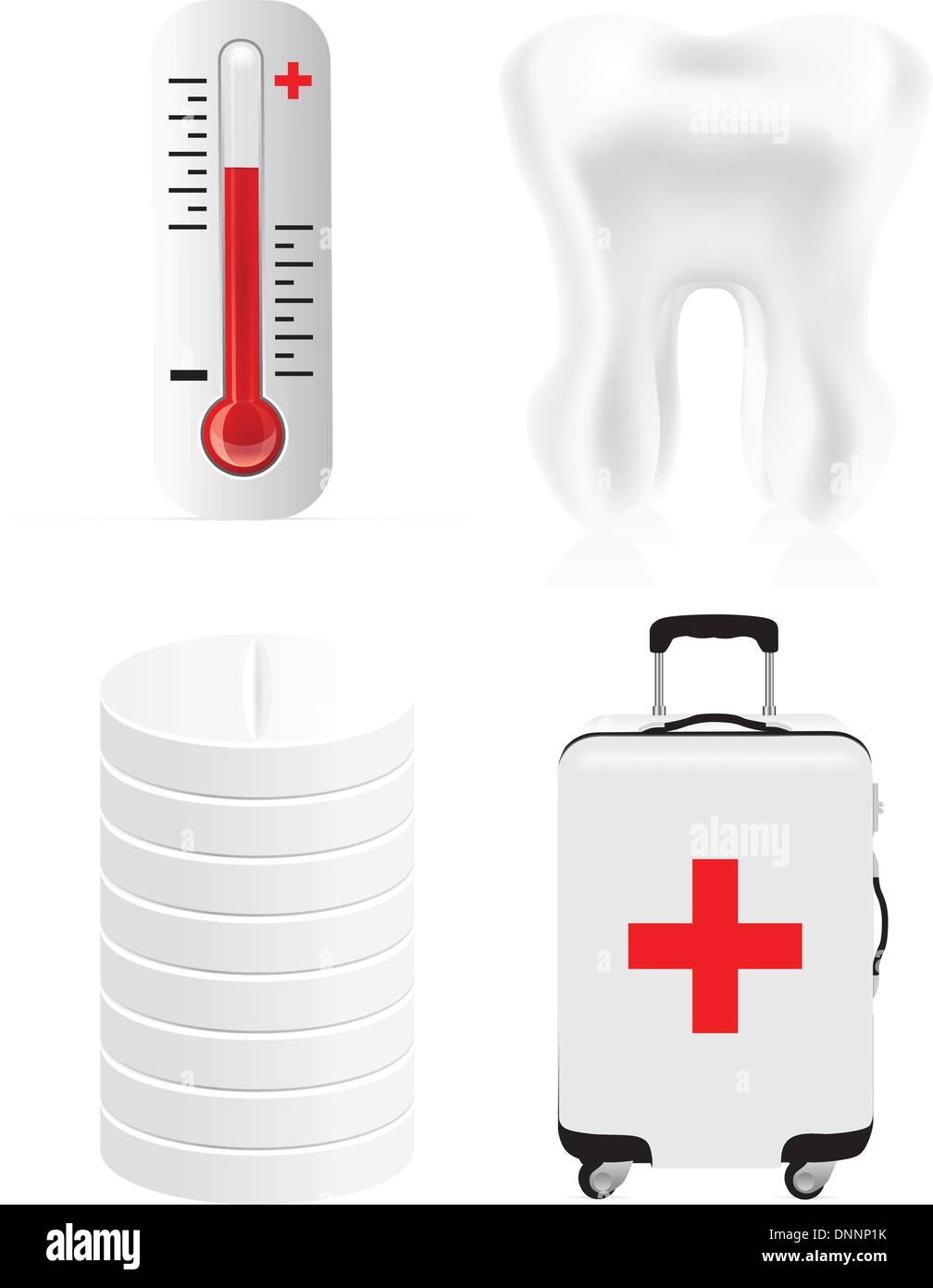 Medical icon set on white background Stock Vector Image & Art - Alamy