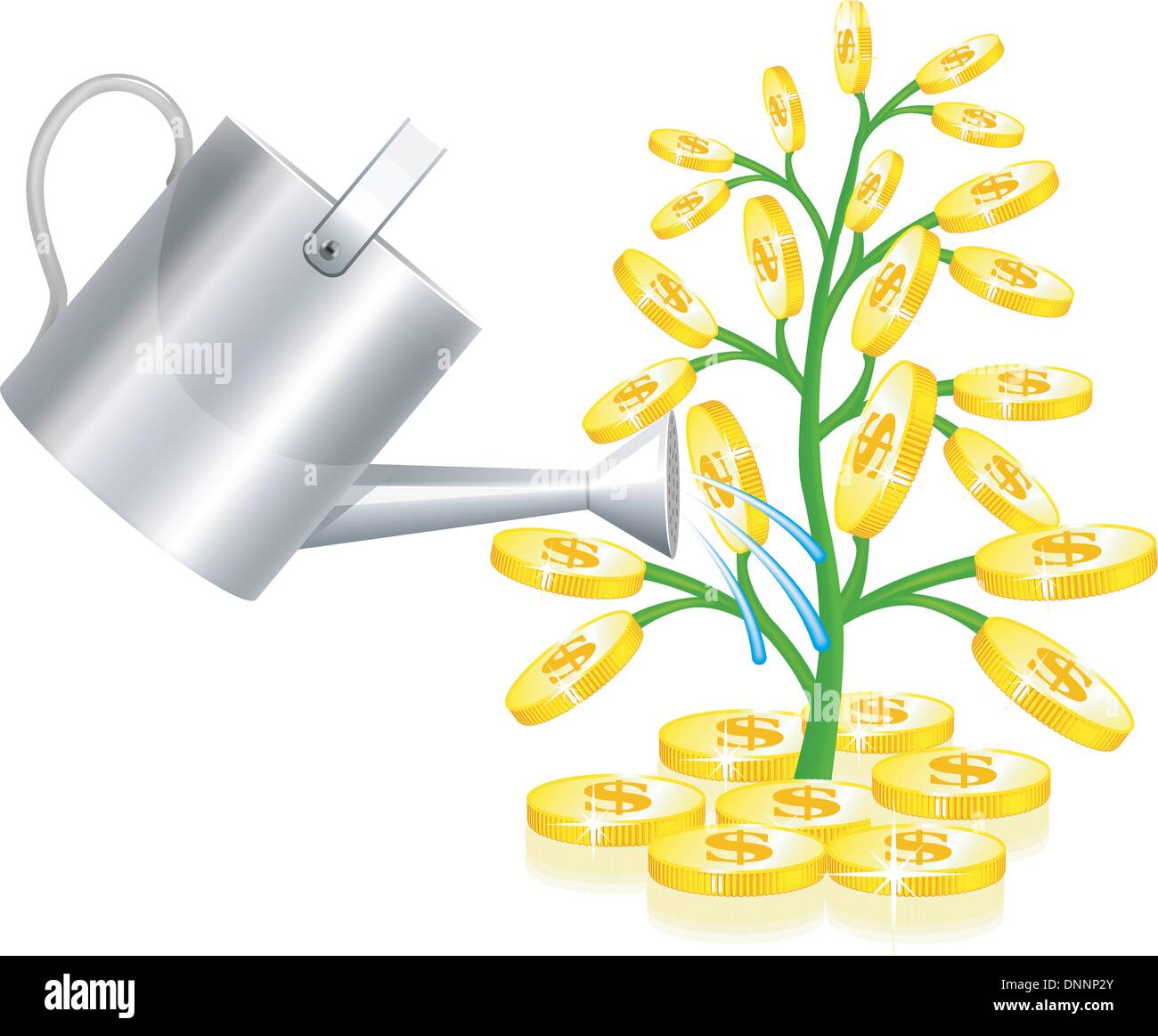 Money does not grow on tree Stock Vector Images - Alamy