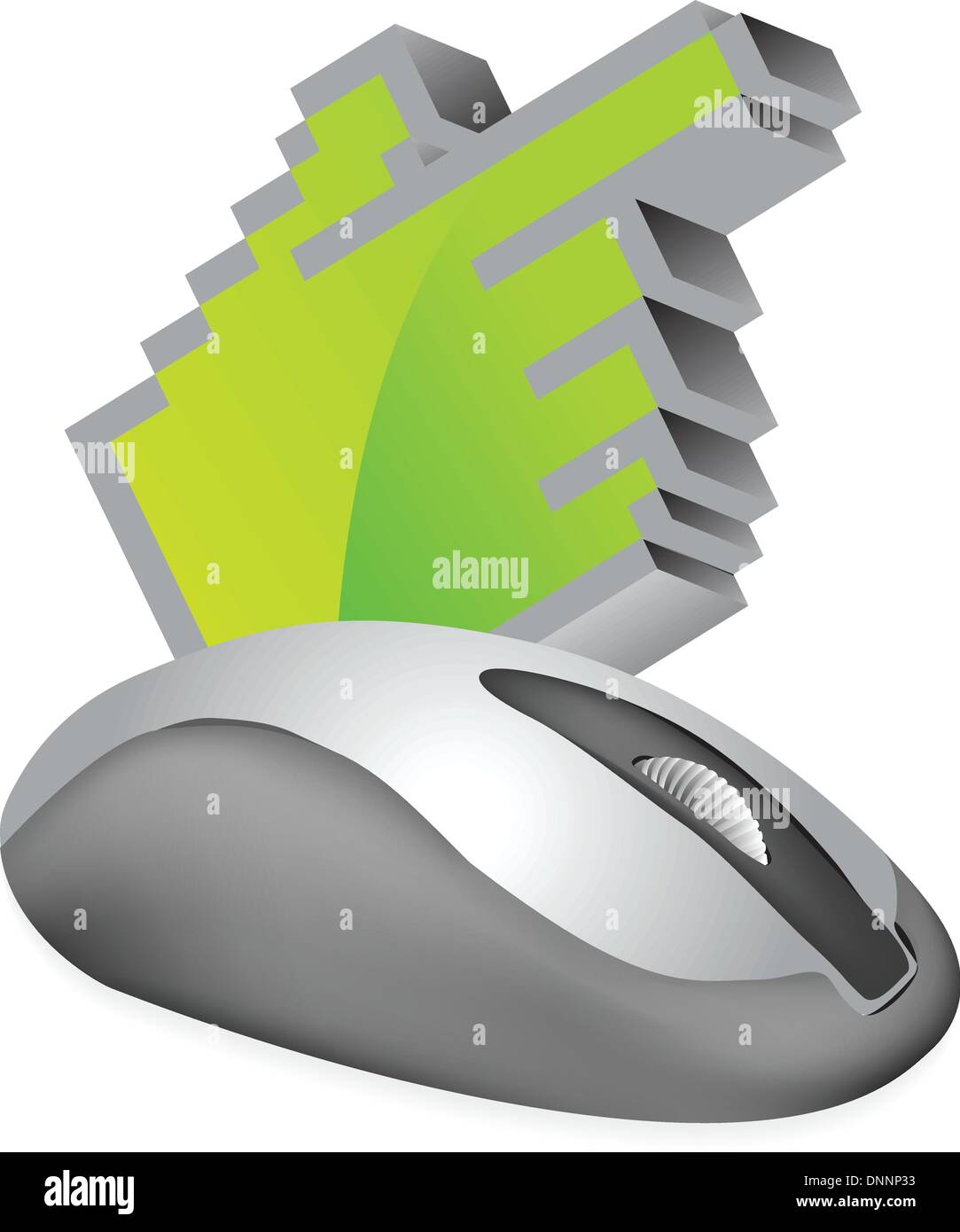 Hand moving mouse Stock Vector Images - Alamy