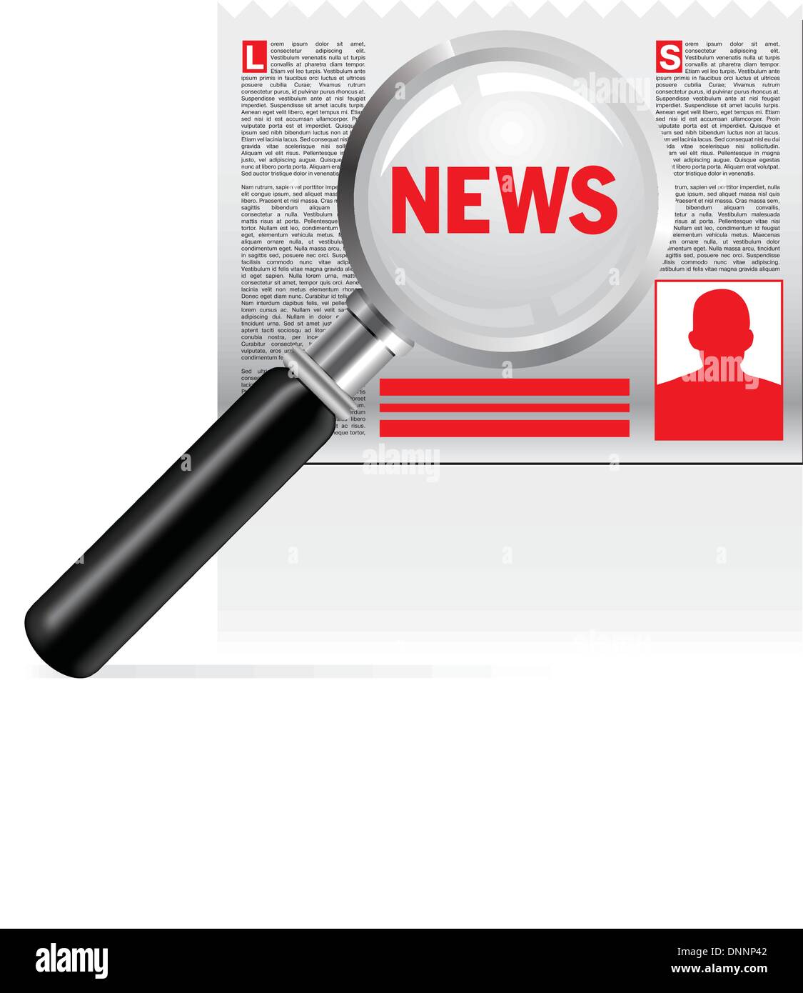 Globe newspaper Stock Vector Images - Alamy