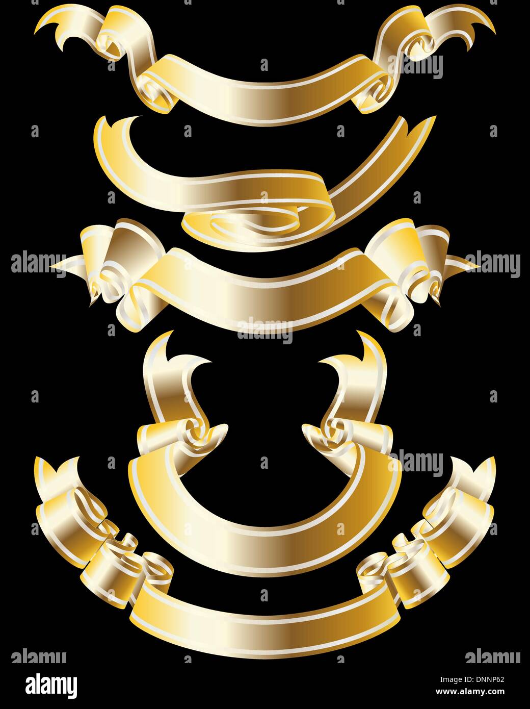 Set of different vector ribbons for design use Stock Vector Image & Art ...