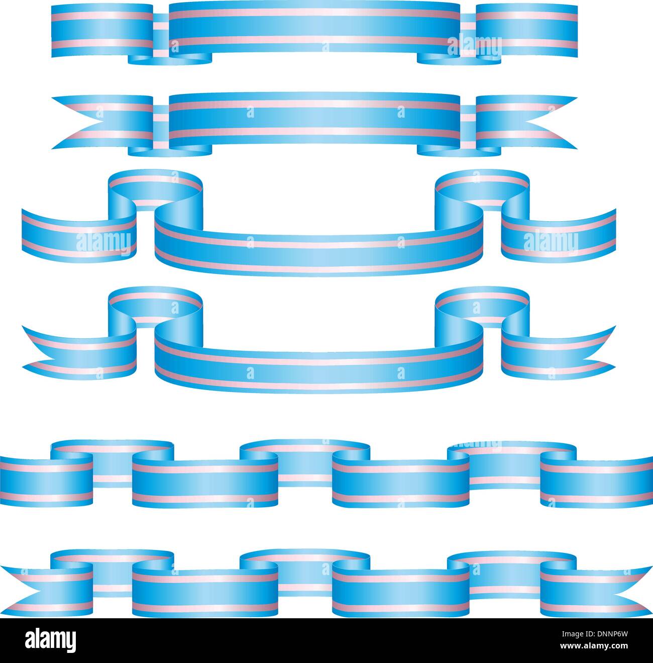 Collection of vector banners in different shape Stock Vector Image ...