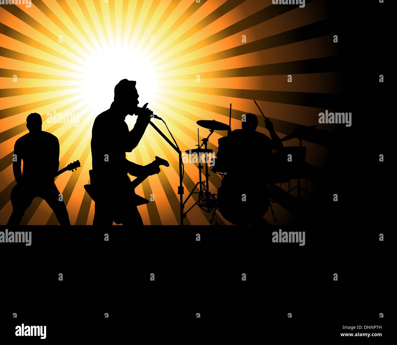 Rock group singers theme. Vector illustration for design use Stock ...