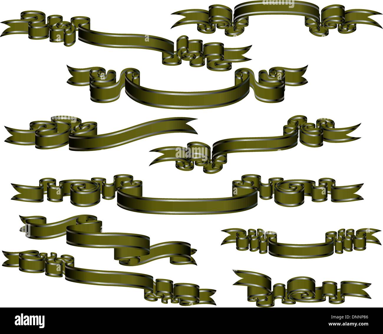 Set of different vector ribbons for design use Stock Vector Image & Art ...