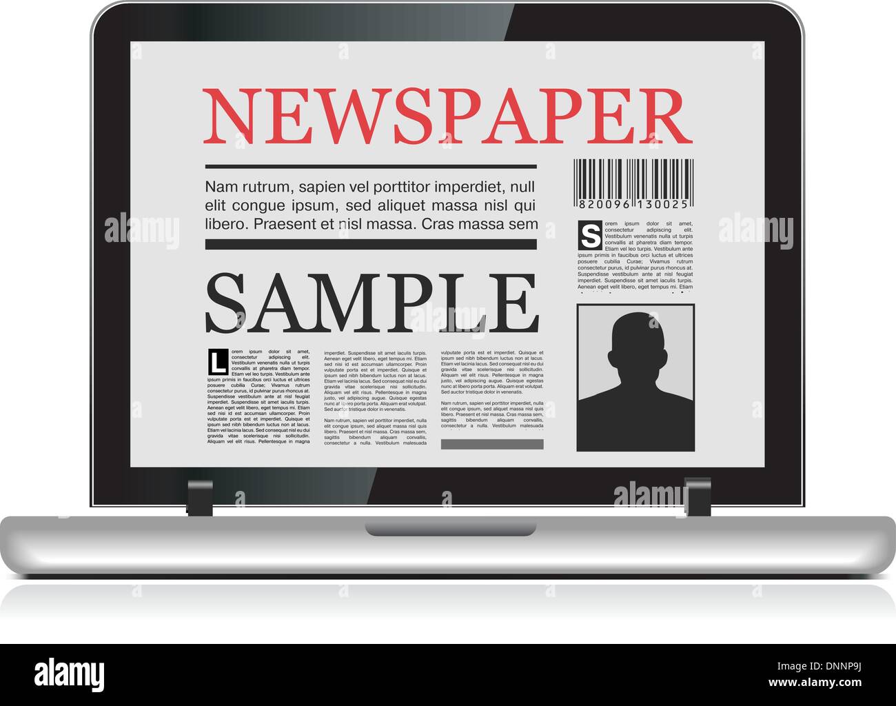 Keyboard newspaper Stock Vector Images - Alamy