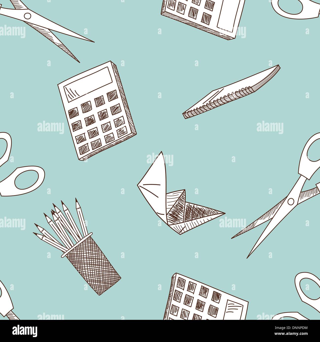 Back to school theme seamless background. Vector illustration Stock ...