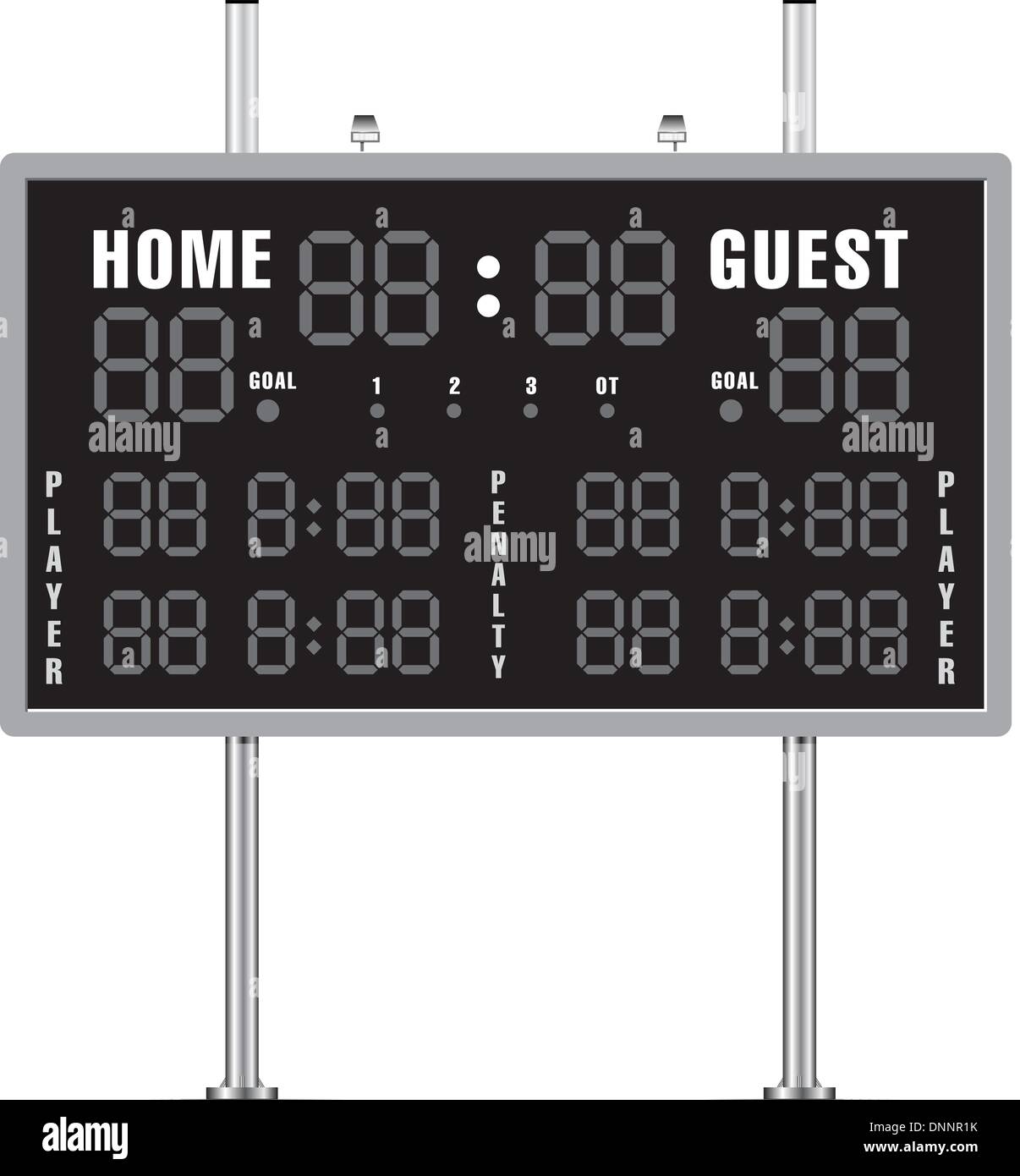 Home guest scoreboard american football hi-res stock photography and ...