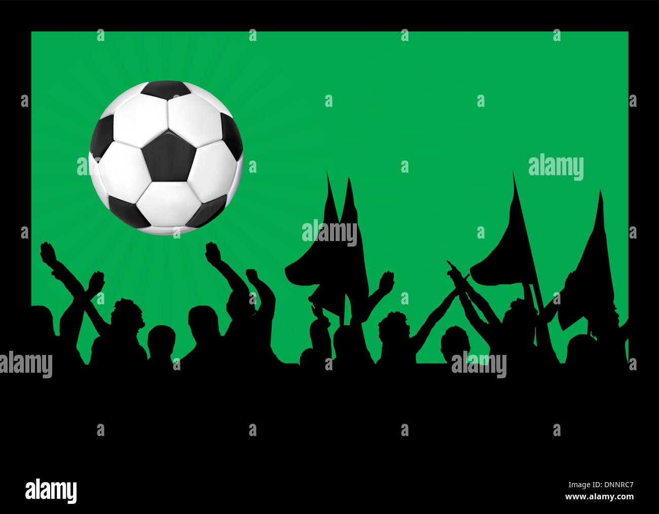 Vector football crowd hi-res stock photography and images - Alamy