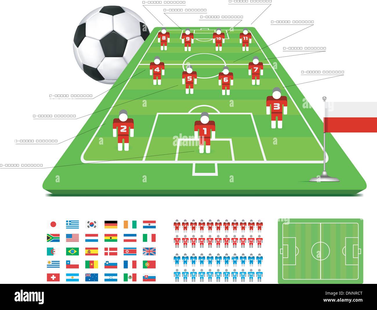 Soccer tactics vector hi-res stock photography and images - Alamy
