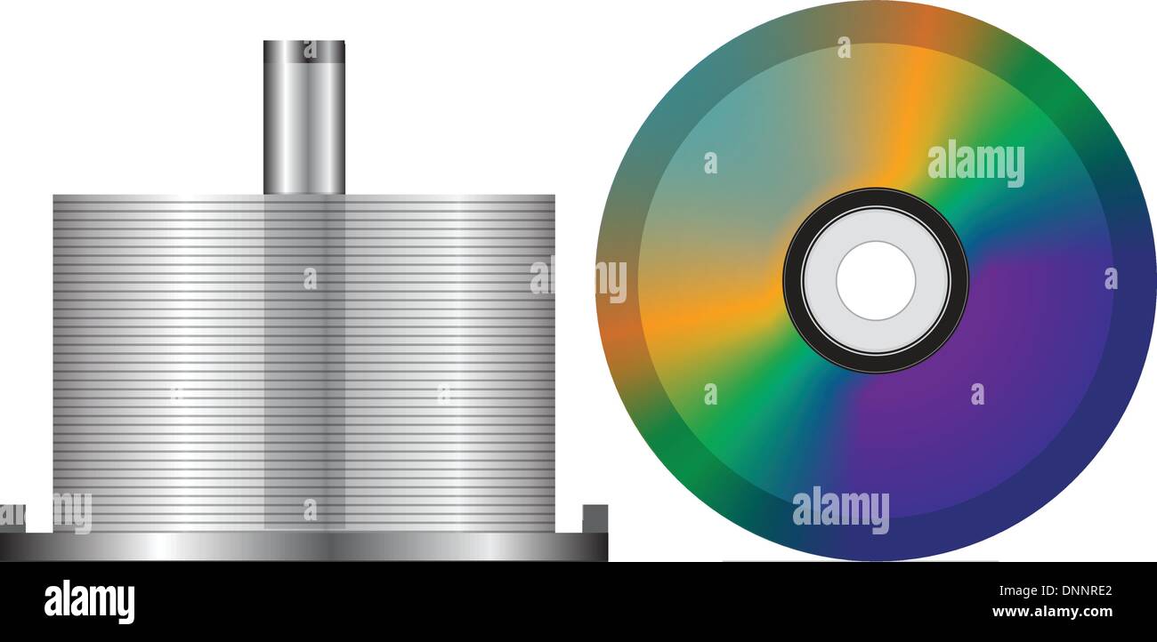 Cd rom dvd pile Stock Vector Images - Alamy