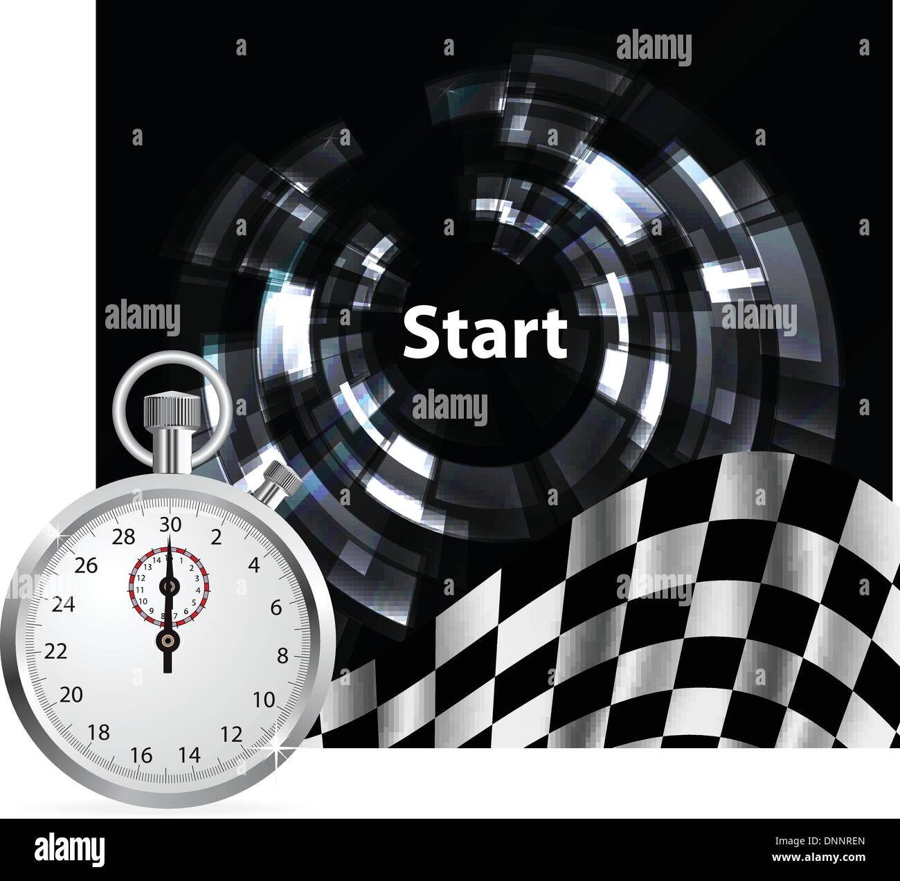 Chequered flag f1 Stock Vector Images - Alamy