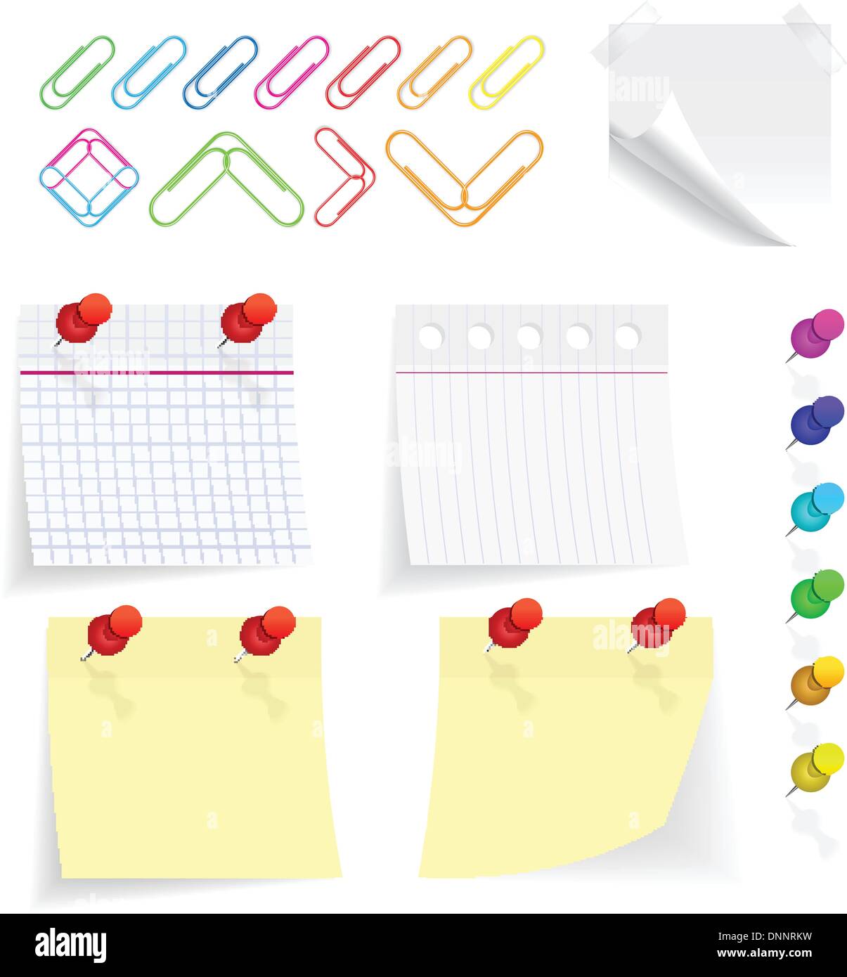 Very folded piece of paper Stock Vector Images - Alamy