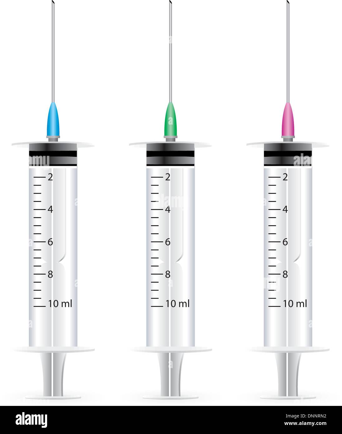 Clear hypodermic syringe Stock Vector Images - Alamy