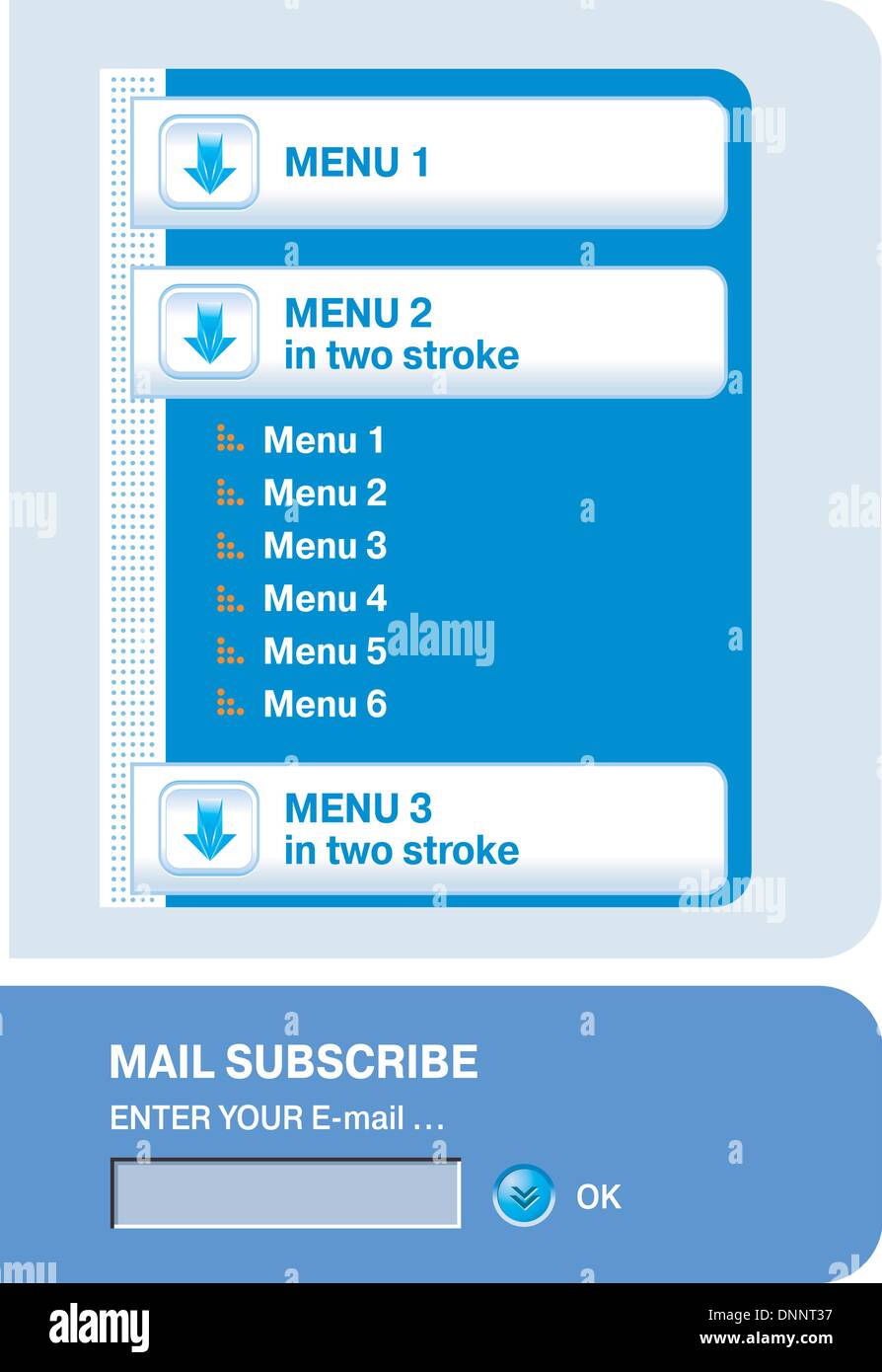 Drop down menu button Stock Vector Images - Alamy