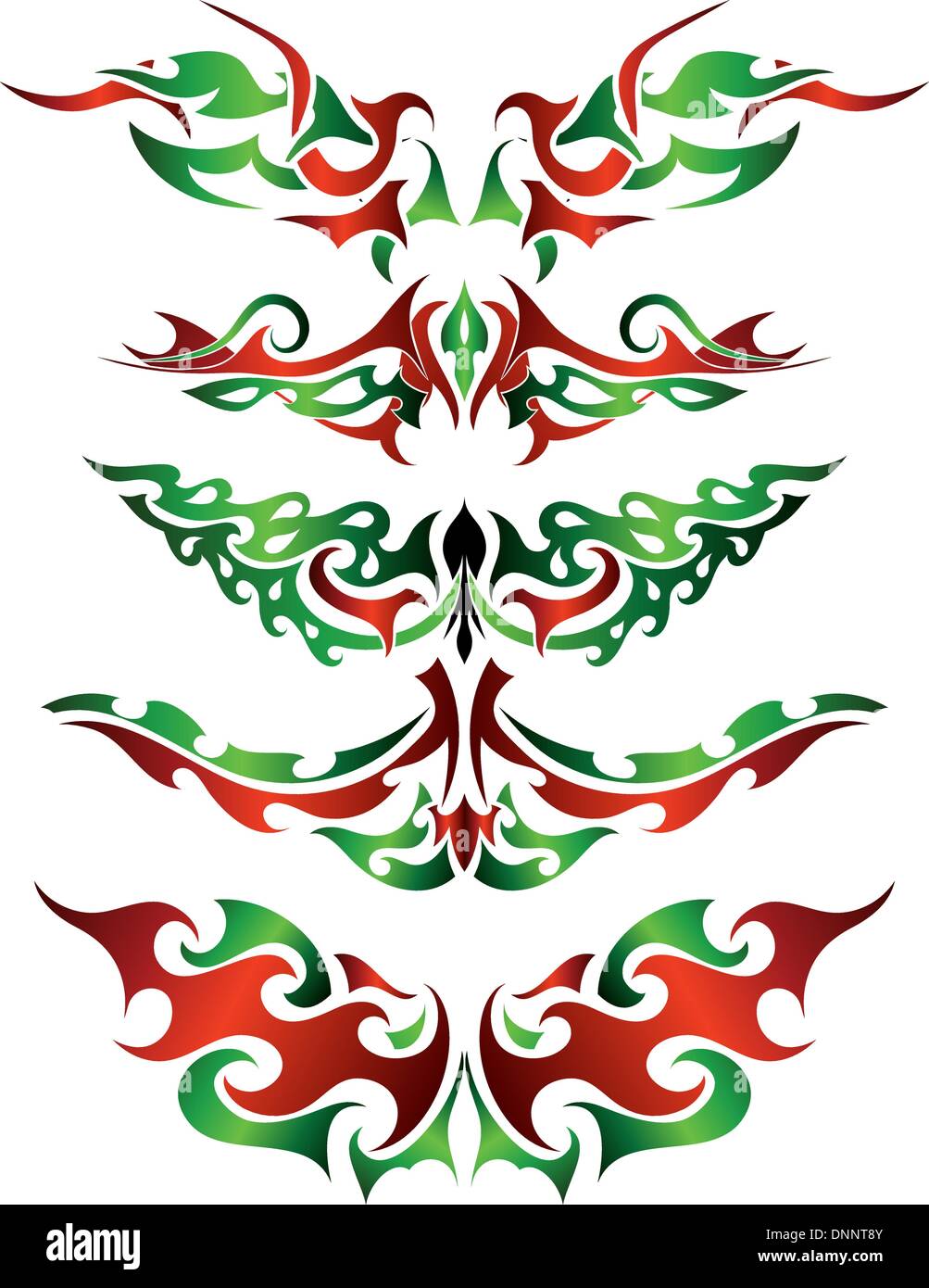 Tribal flames vector vectors hi-res stock photography and images - Alamy