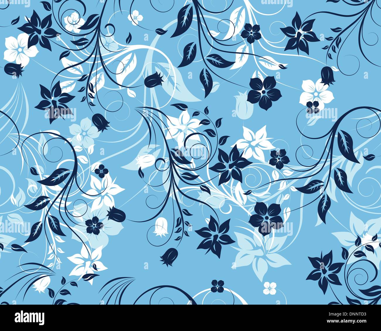 Floral seamless background for yours design use. For easy making ...