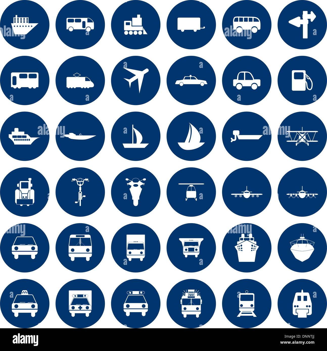 Transportation set of different vector web icons Stock Vector Image ...