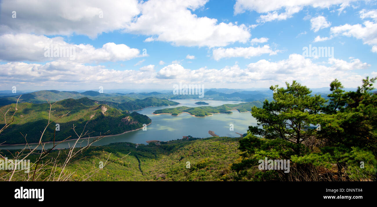 Beautiful dragon lake scenery in Huanren Liaoning China Stock Photo - Alamy