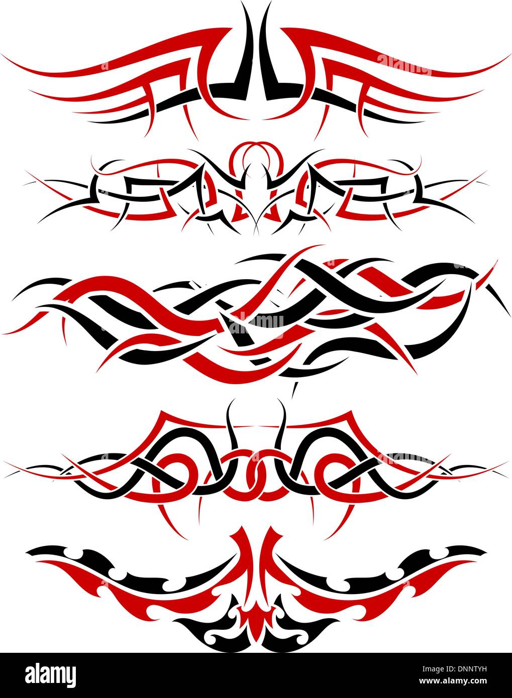 Red Tribal Tattoo Designs