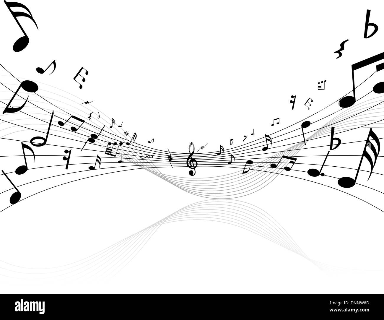 Musical notes decorations Stock Vector Images - Alamy