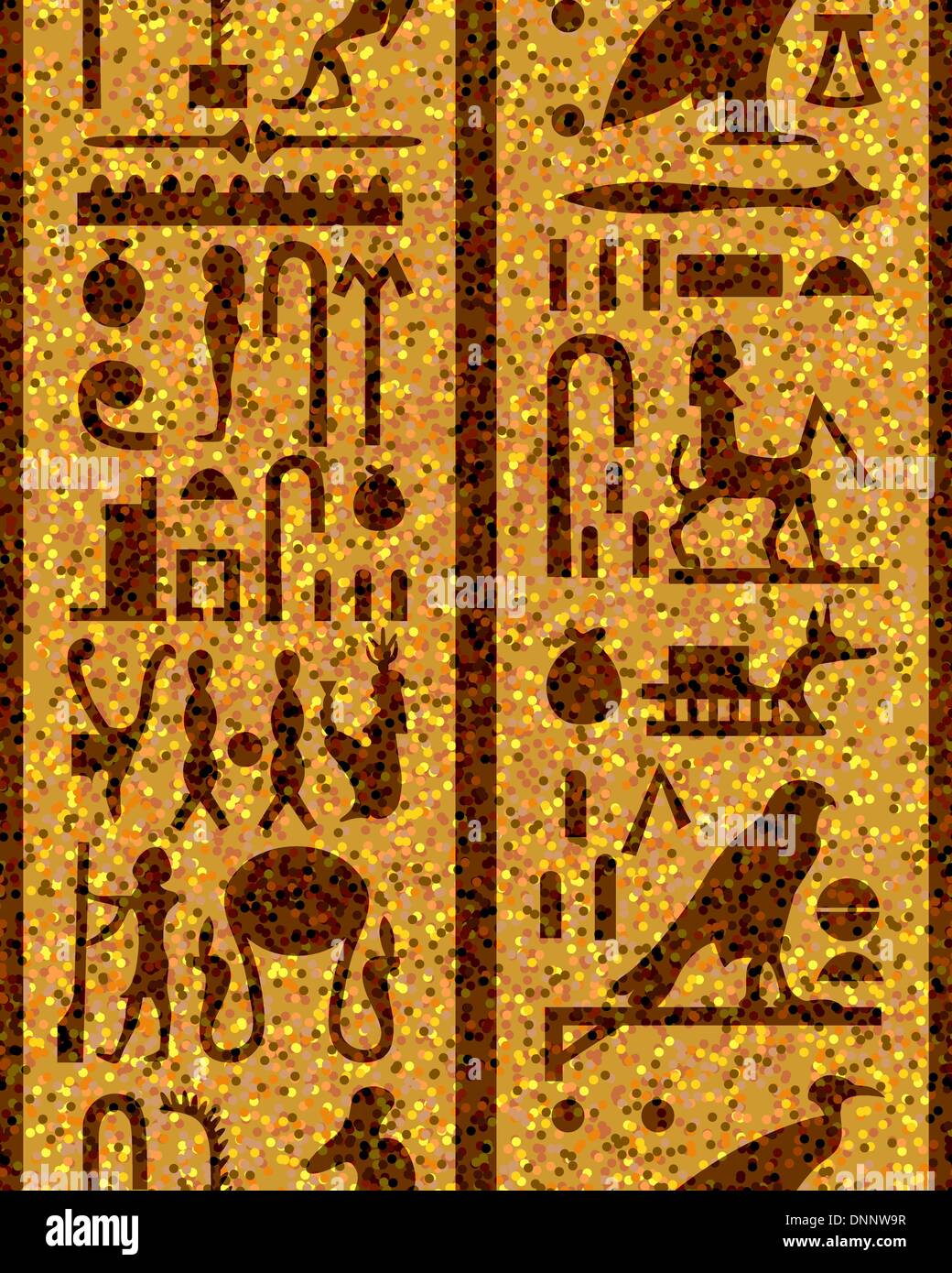 Egyptian seamless hieroglyphs pattern. For easy making seamless pattern ...