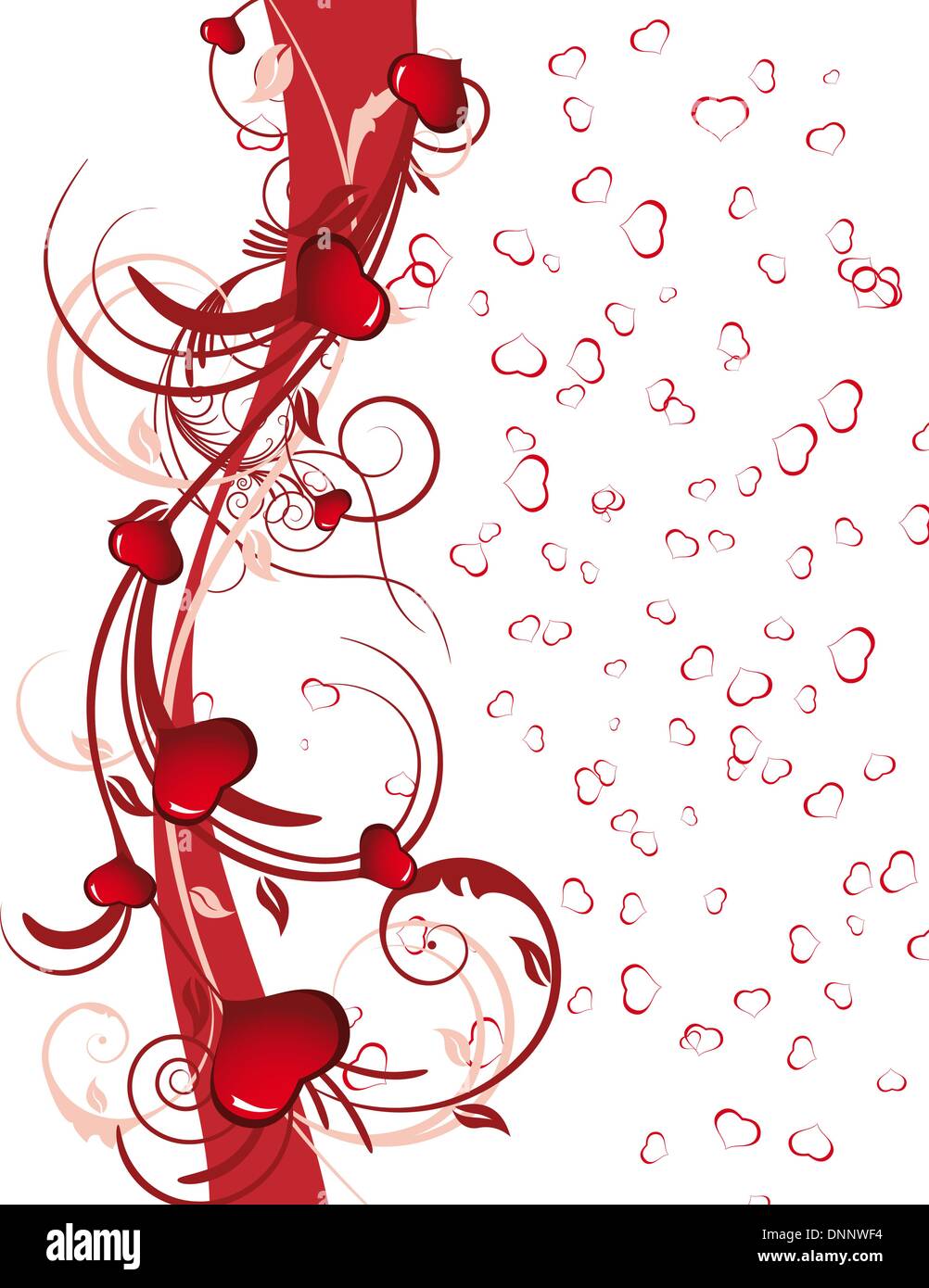 Abstract Valentine days background for design use. Vector illustration ...