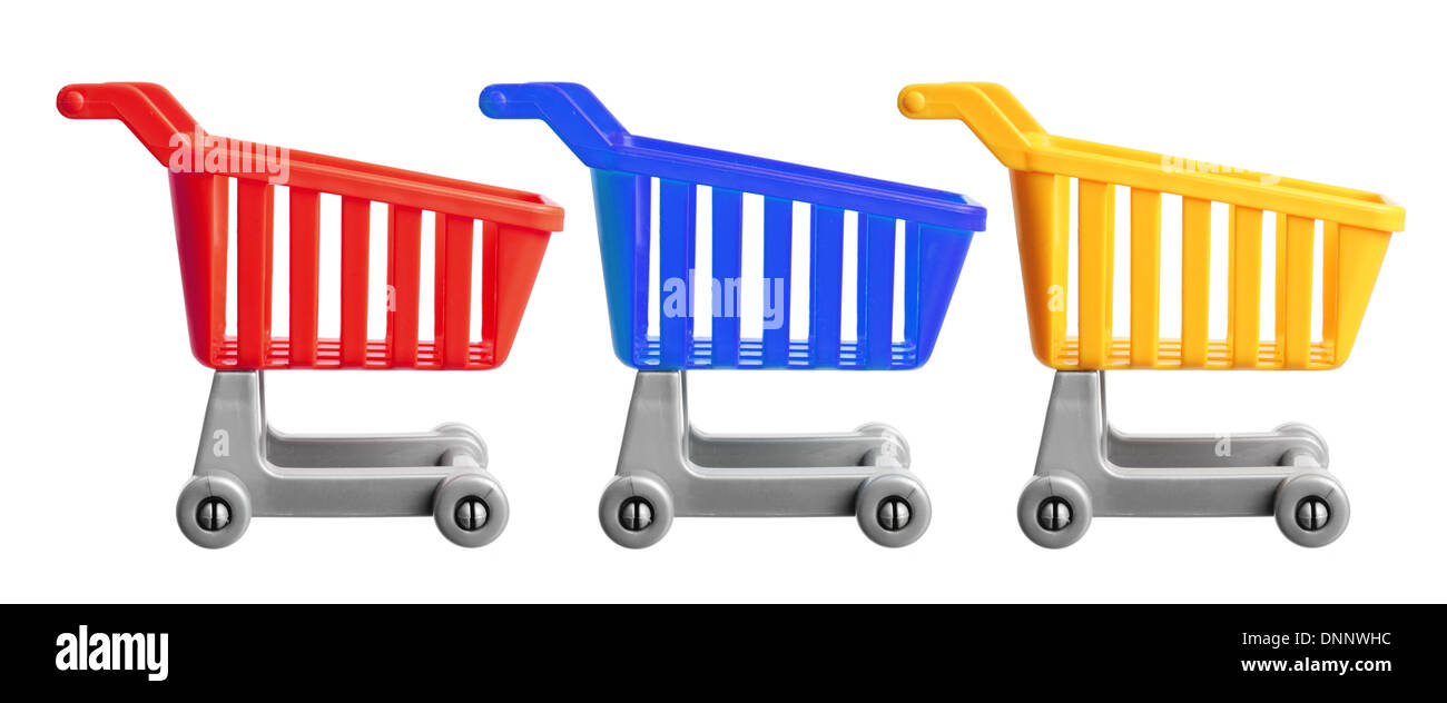 Miniature Shopping Trolleys Stock Photo - Alamy