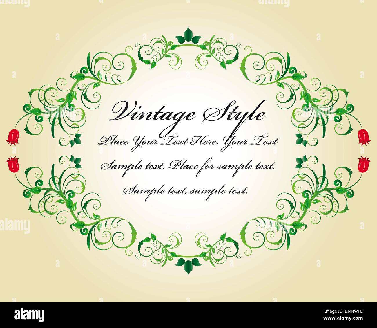 Abstract floral vector frame backgrounds in Victorian style Stock ...