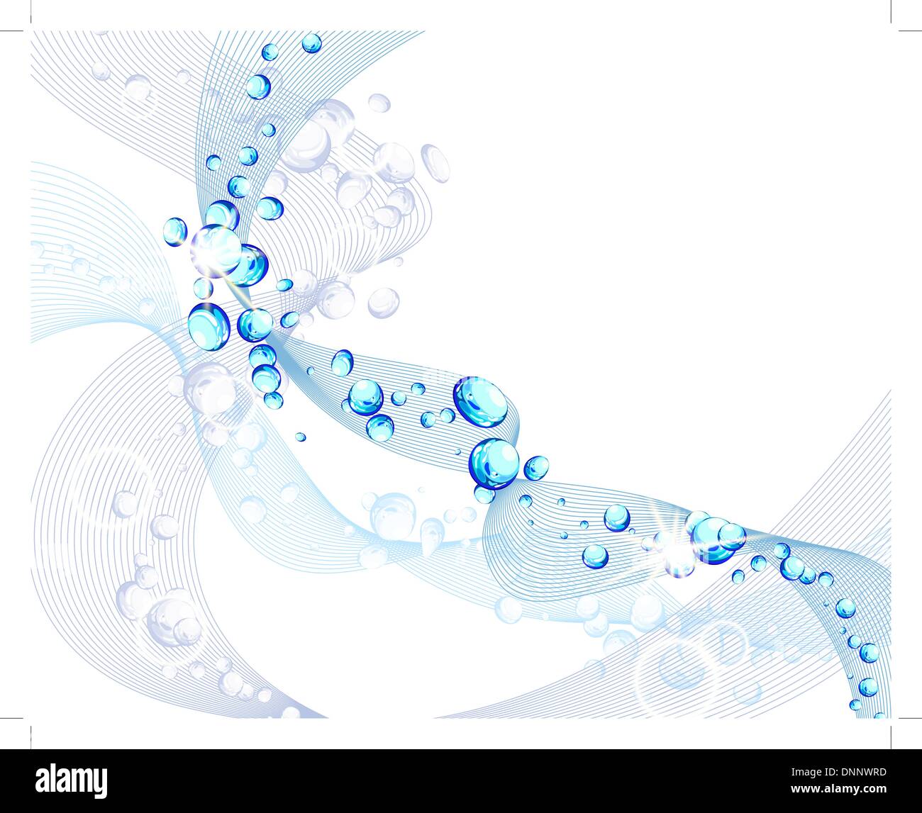 Water ripple background with bubbles. Vector ilustration with ...