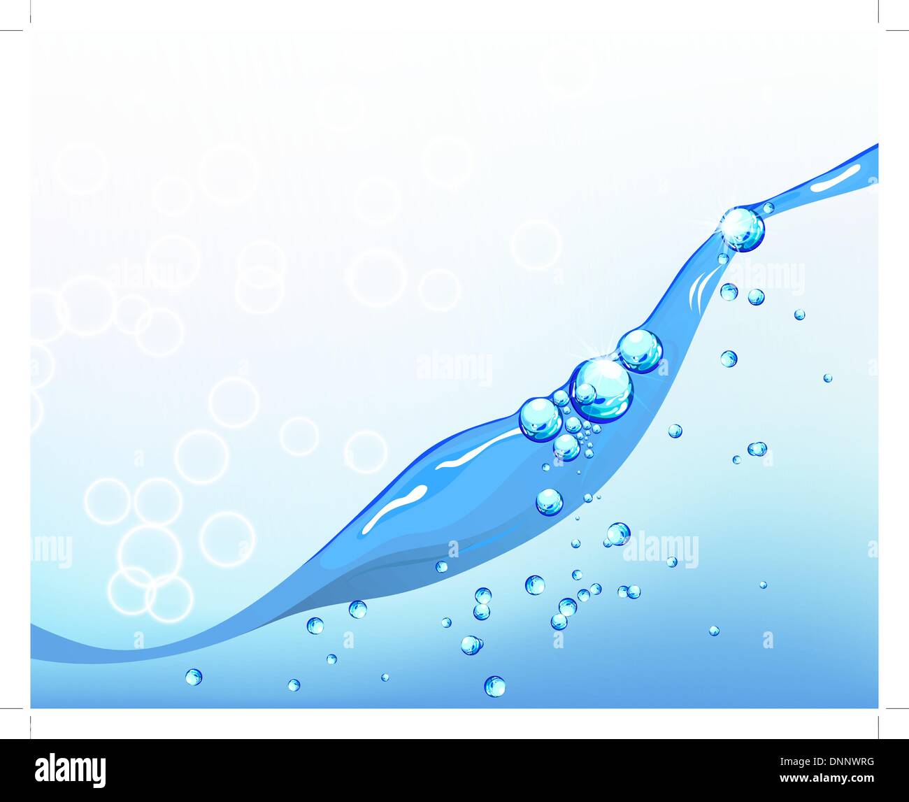 Water ripple background with bubbles. Vector ilustration with ...