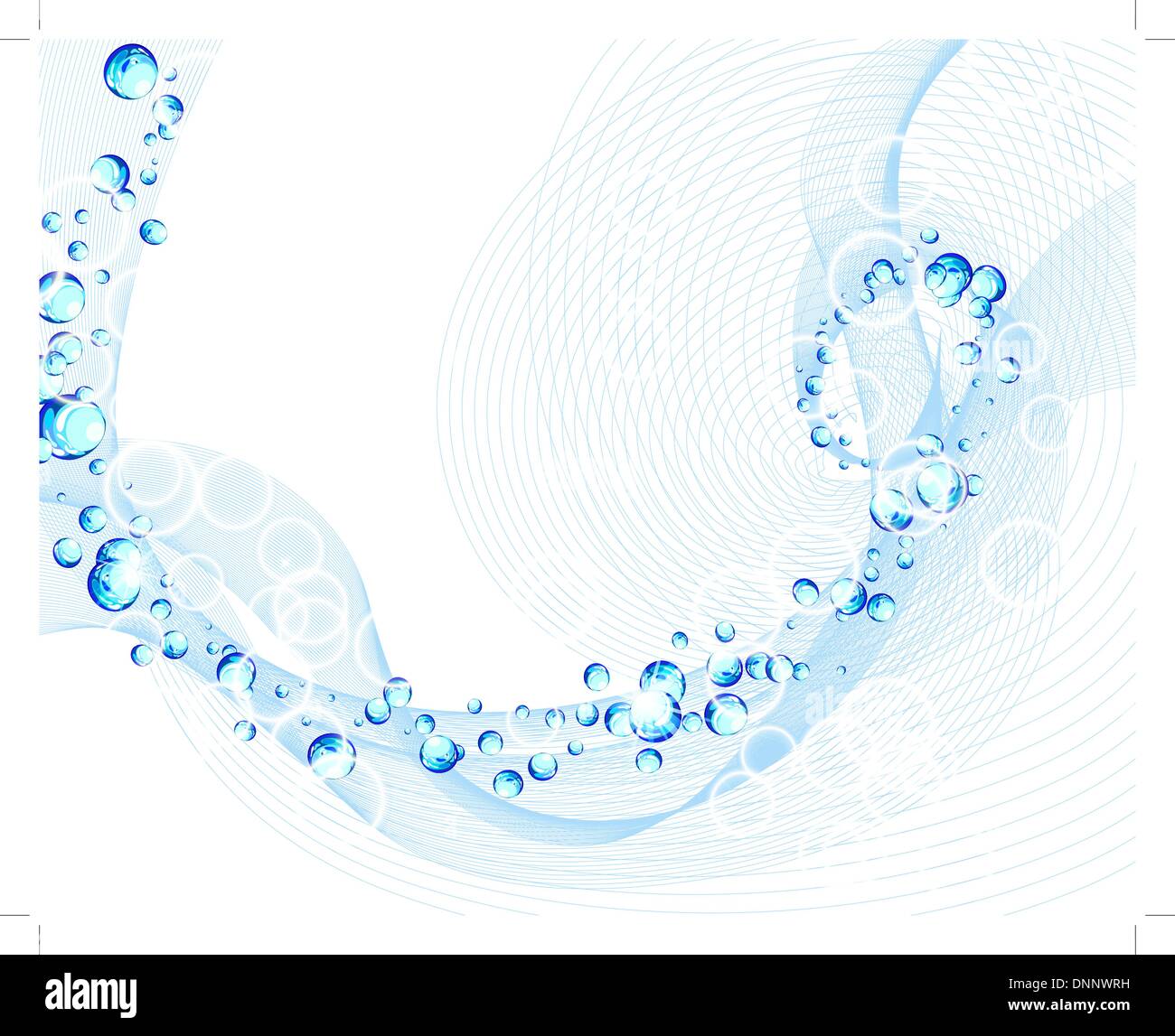 Water ripple background with bubbles. Vector ilustration with ...