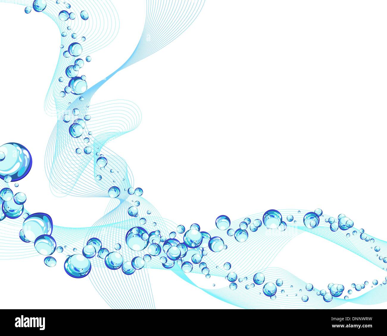 Abstract water vector background with bubbles of air Stock Vector Image ...