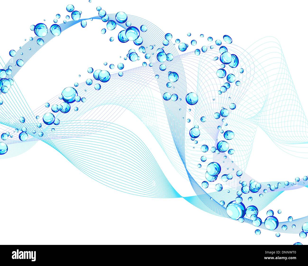 Abstract water vector background with bubbles of air Stock Vector Image ...