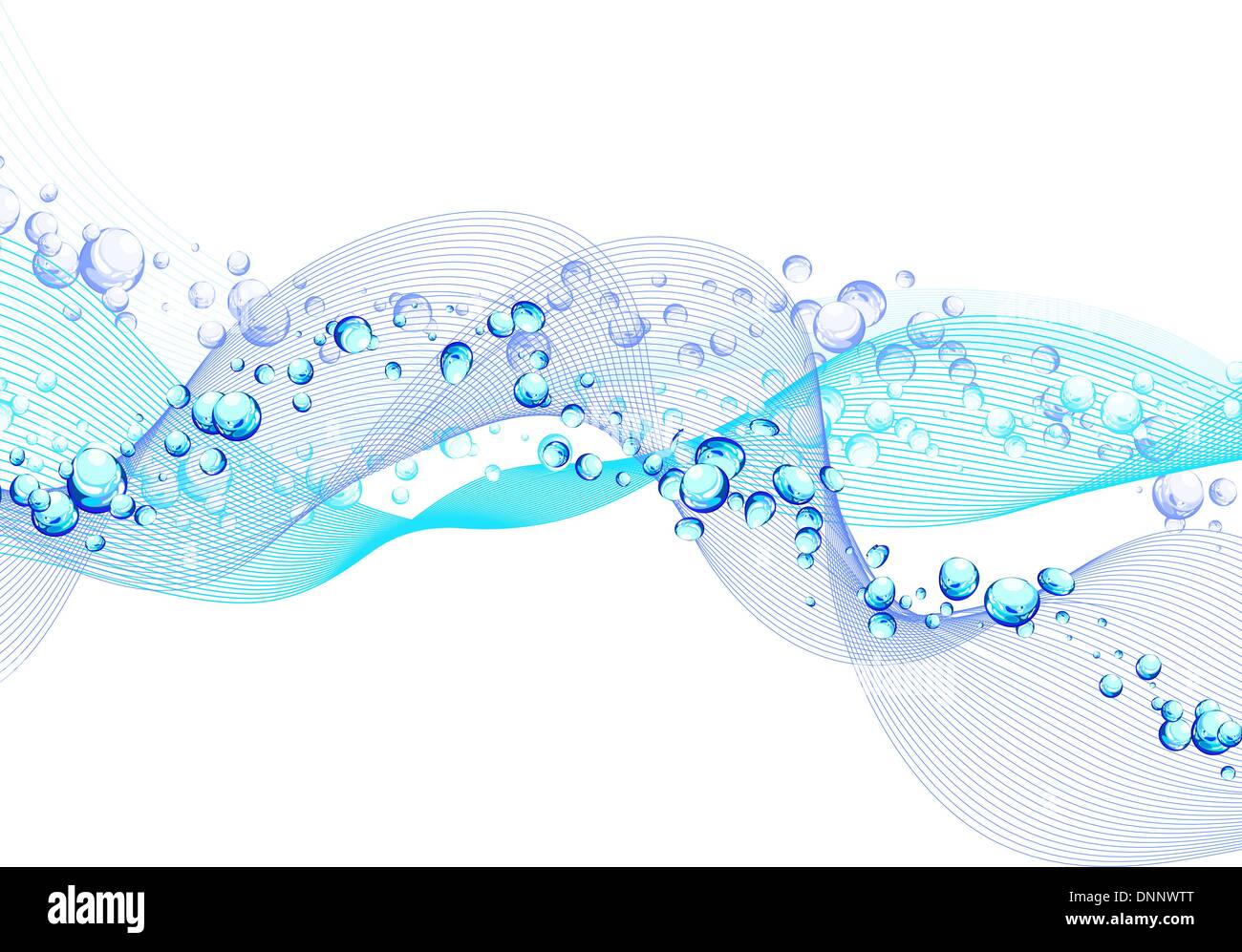 Abstract water vector background with bubbles of air Stock Vector Image ...