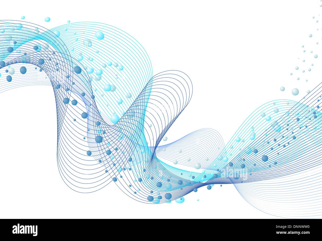 Abstract water vector background with bubbles of air Stock Vector Image ...