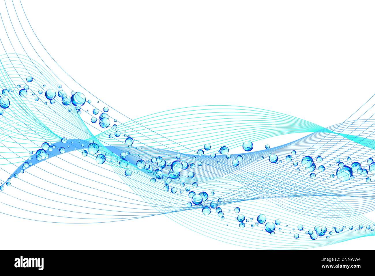 Abstract water vector background with bubbles of air Stock Vector Image ...