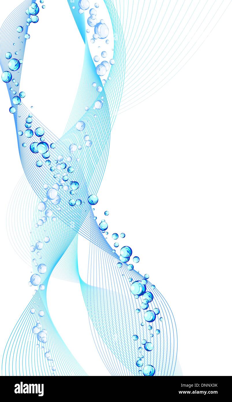 Abstract water vector background with bubbles of air Stock Vector Image ...