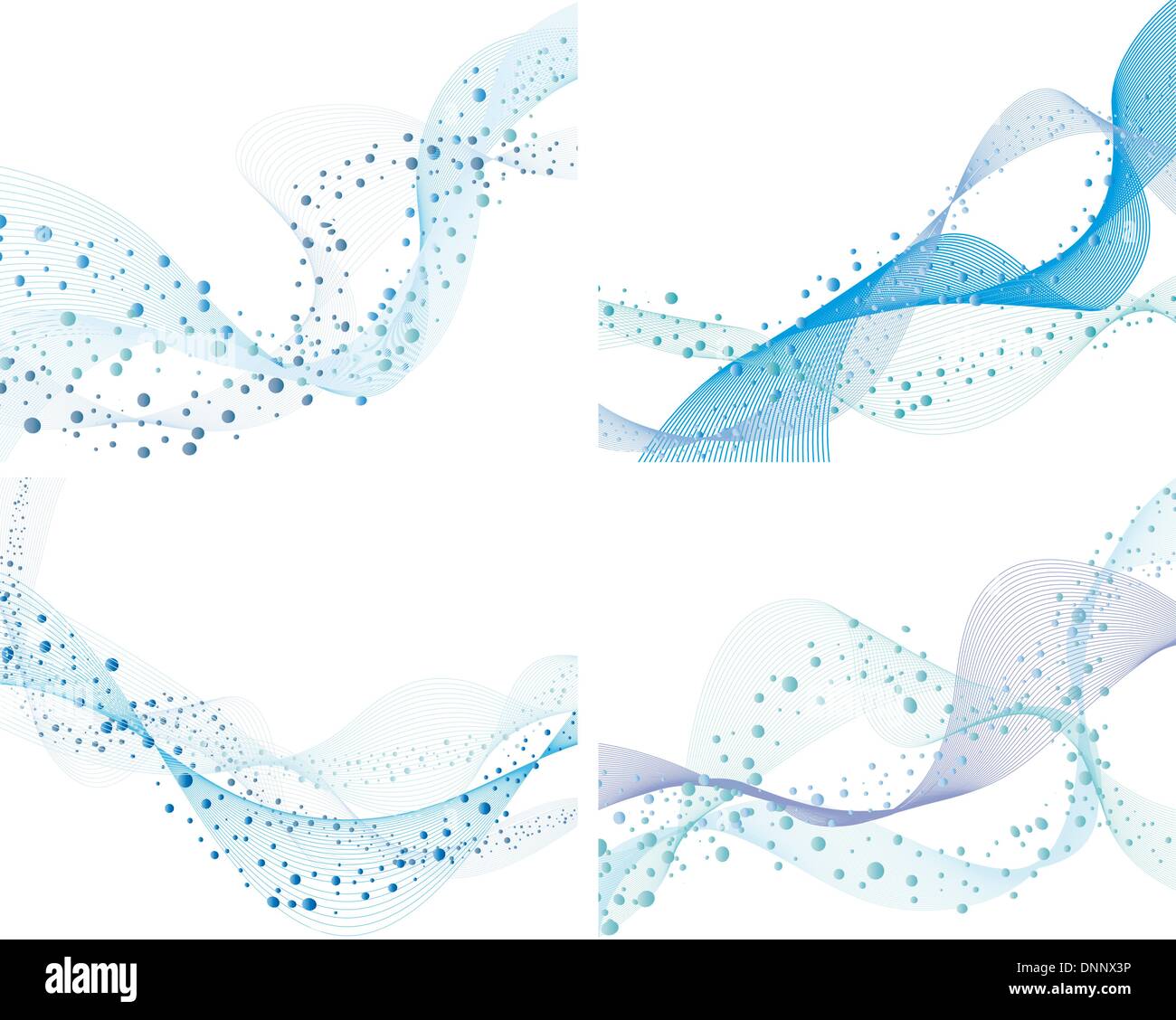 Abstract water vector backgrounds set with bubbles of air Stock Vector ...