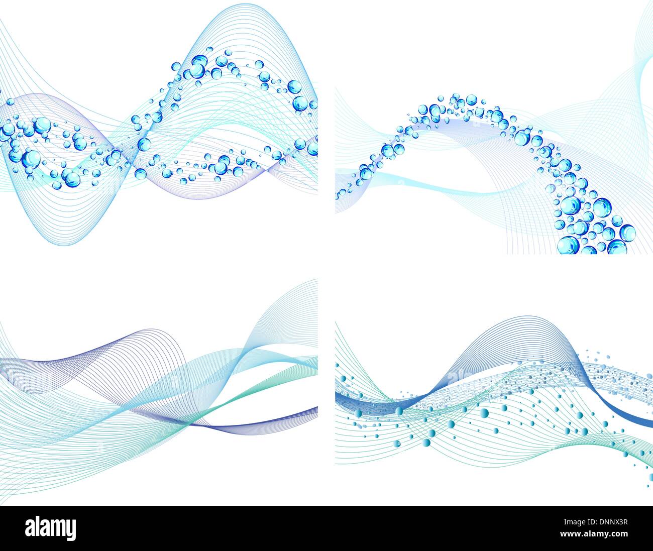 Abstract water vector background with bubbles of air Stock Vector Image ...
