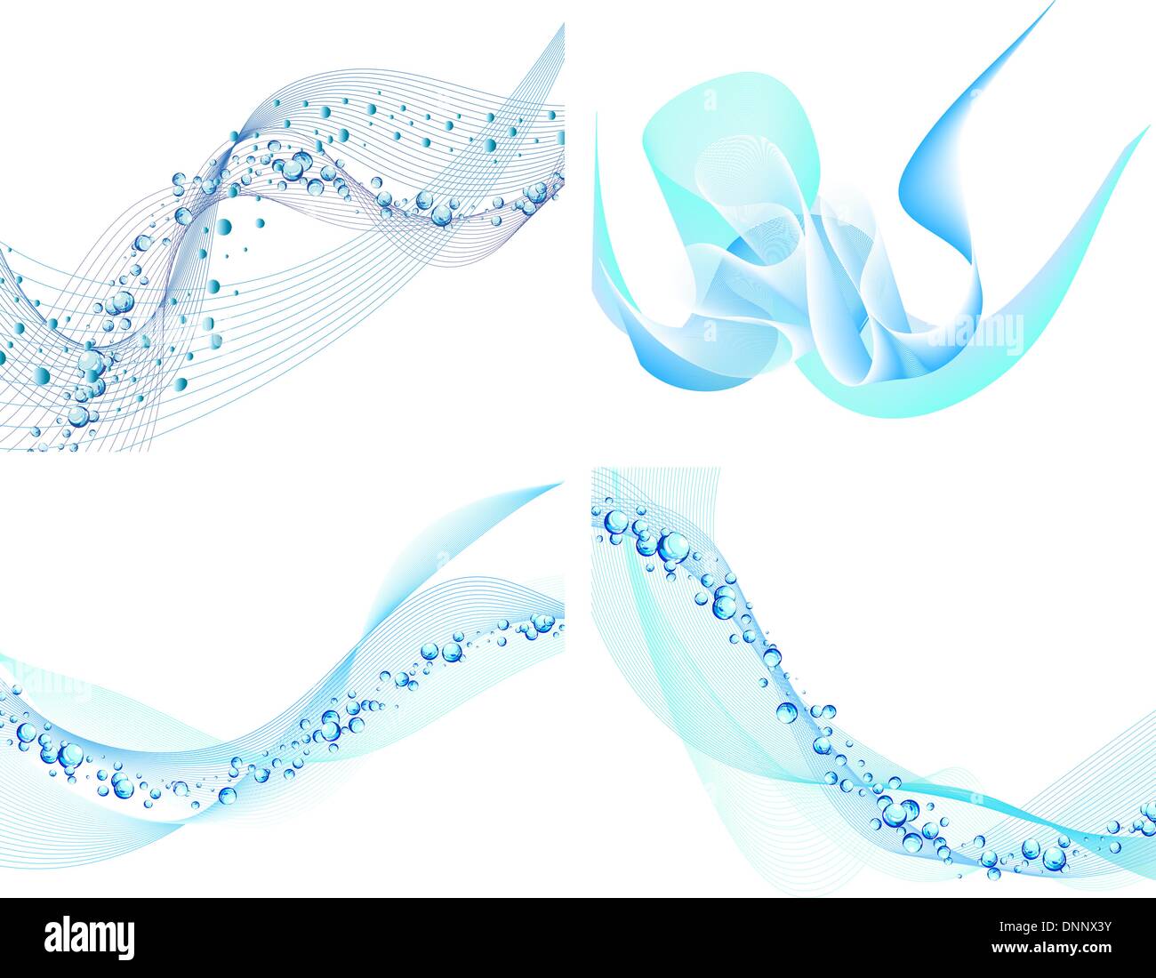Abstract water vector background with bubbles of air Stock Vector Image & Art - Alamy