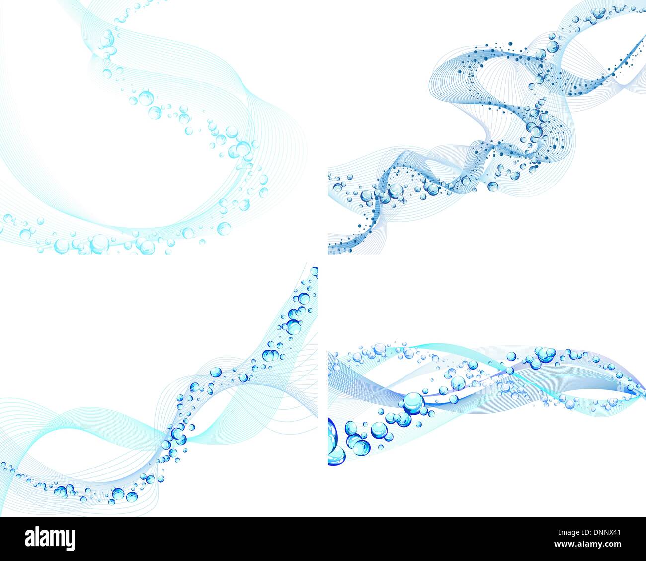 Abstract water vector background with bubbles of air Stock Vector Image ...