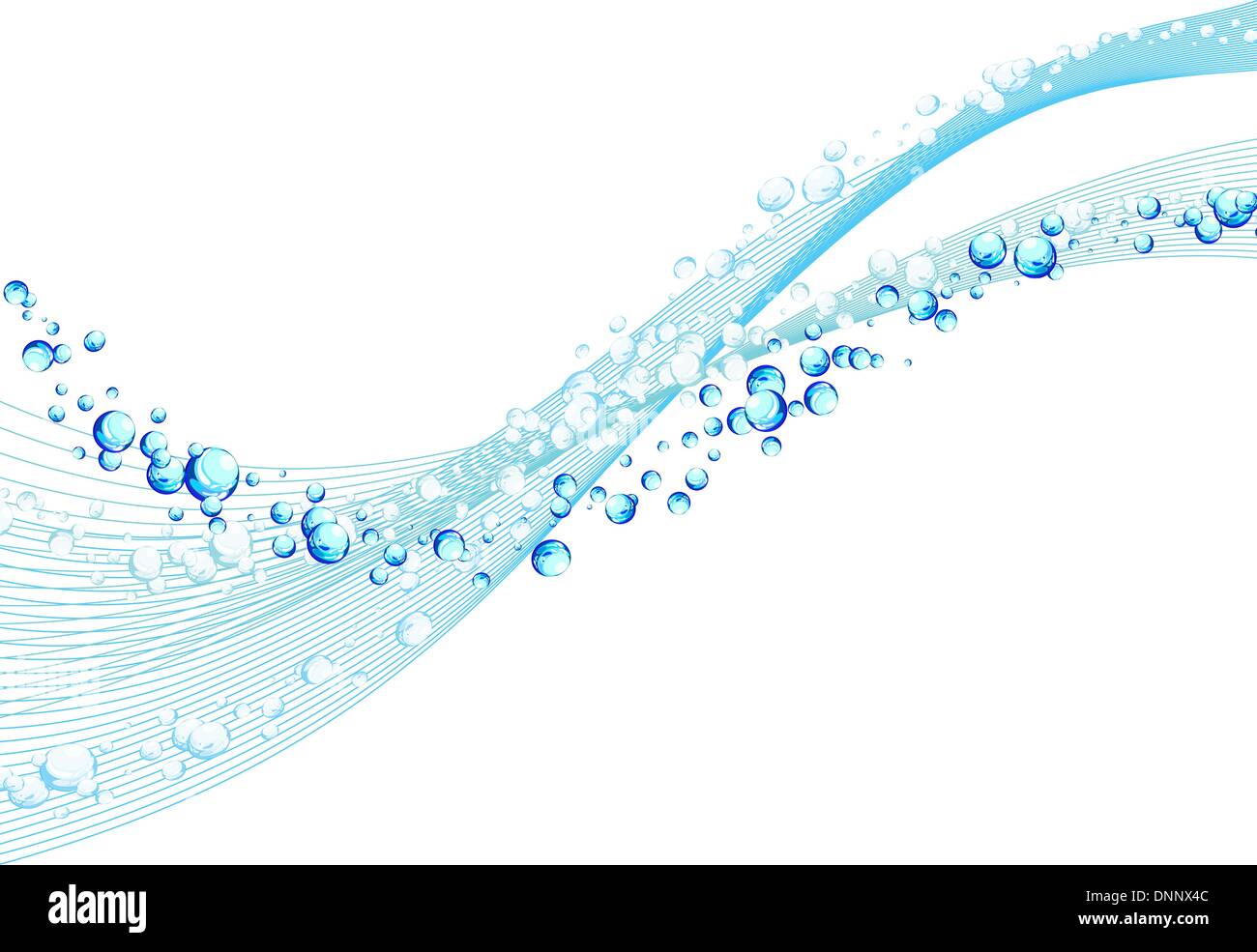 Abstract water vector background with bubbles of air Stock Vector Image ...